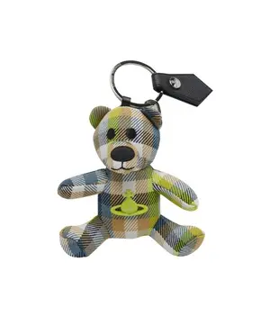VIVIENNE WESTWOOD Checked Teddy-bear Keyring - Multicolor
