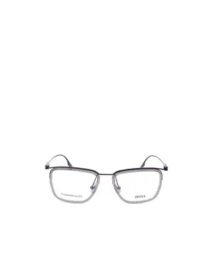 Zegna Rectangular Eyeglasses - White