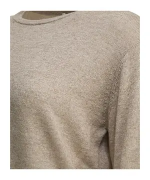 Auralee Cashmere Blend Crew Neck Knit Sweater - No