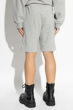 Dries Van Noten Elastic Drawstring Waist Shorts - Gray