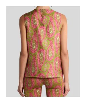 Etro Paisley-motif Sleeveless Top - Pink