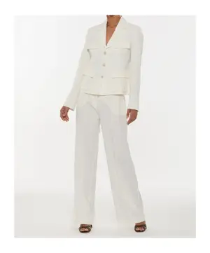 P.a.r.o.s.h Textured Wide Leg Trousers
