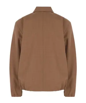 Auralee Zip-up Long-sleeved Jacket - Brown