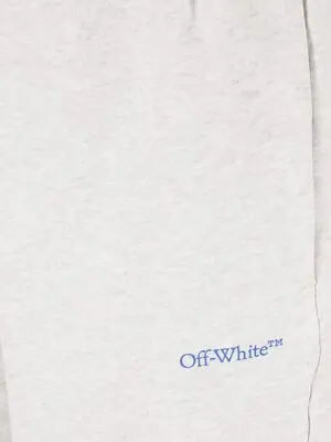 Off-White Logo Detail Drawstring Shorts - Grey