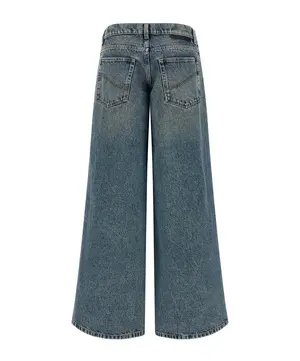 Stella McCartney Lace-up Wide-leg Jeans