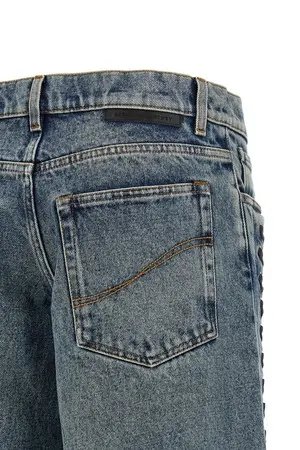 Stella McCartney Lace-up Wide-leg Jeans
