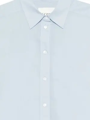 Closed Button-up Shirt - Blue