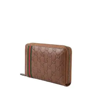 Gucci Long Zipper Wallet - Brown