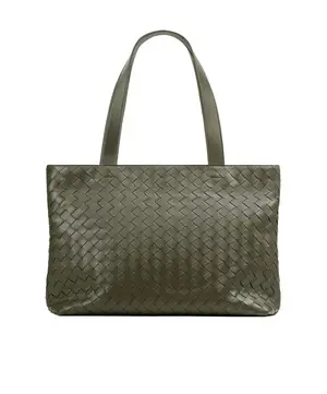 BOTTEGA VENETA Bottega Veneta Small Intrecciato Zipped Tote