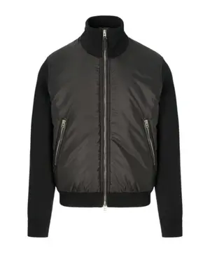 TOM FORD High-neck Bomber Jacket - Black