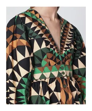 Farm Rio Heart Deco Mini Dress