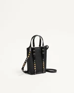 Valentino Garavani Rockstud Mini Top Handle Bag - Black