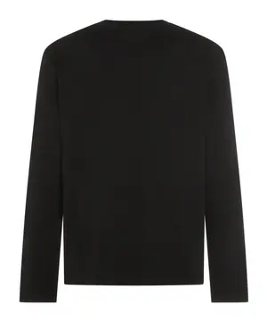 JIL SANDER Long-sleeved Crewneck T-shirt - Black