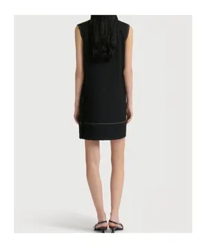 Marni Wool Mini Dress With Wrap Effect And Buckled Belt
