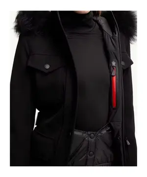 Moncler Linotte Shearling-trimmed Down Ski Jacket