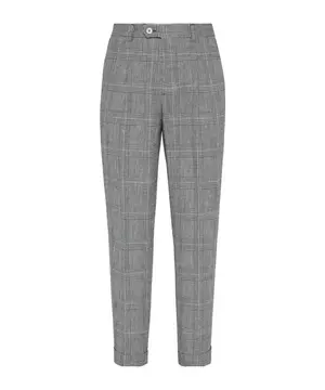 Brunello Cucinelli Prince Of Wales Trousers
