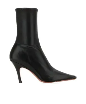 Amina Muaddi Logo Boots For Women