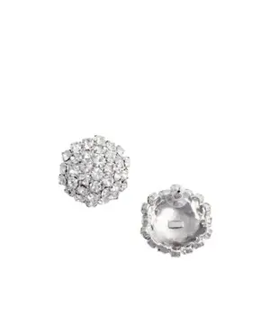 SELF-PORTRAIT Embellished Crystal Flower Earrings