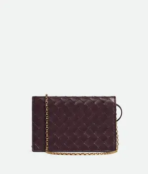 Bottega Veneta Chain Linked Andiamo Pouch Bag - Black