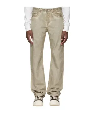 Rick Owens Straight Leg Jeans - Sand