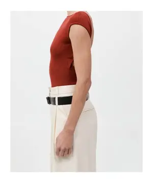 ST. AGNI Backless Knit Top
