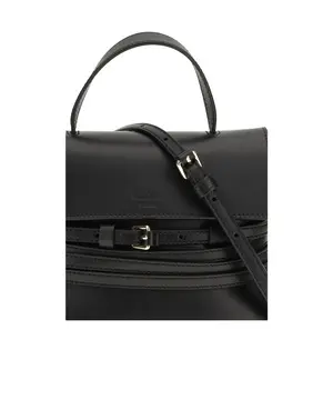 Moschino Tie Me Logo Embossed Tote Bag - Black