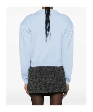 ROTATE BY BIRGER CHRISTENSEN Logo Button Cardigan - Blue