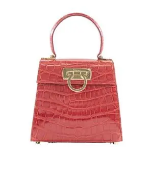Ferragamo Croc Effect Totes