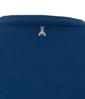 Patrizia Pepe Long Sleeve Sweater With Logo Charm