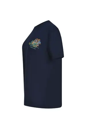 Etro Pegaso Embroidered T-shirt - Blue