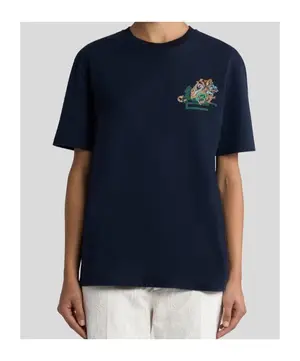 Etro Pegaso Embroidered T-shirt - Blue