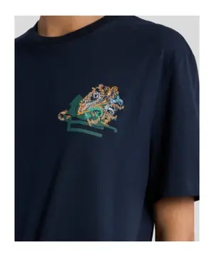 Etro Pegaso Embroidered T-shirt - Blue