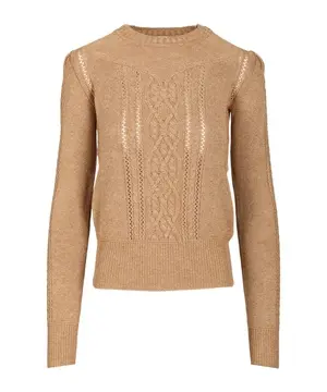 Isabel Marant Étoile Cable-knit Puff Sleeve Sweater