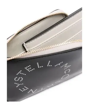 Stella McCartney Logo Perforated Card Holder - Black