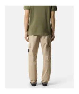 Stone Island Slim Fit Cargo Trousers With Zip Pockets