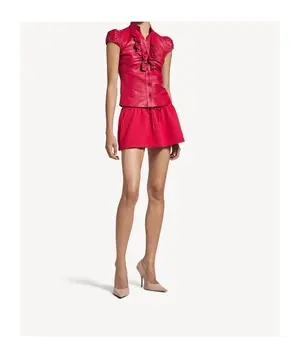 Balenciaga Drawstring Mini Skirt