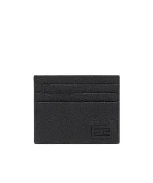 Fendi Baguette Plaque Cardholder - Black