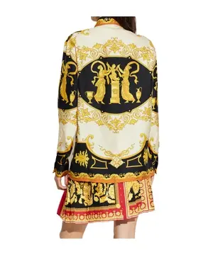 Versace Long Sleeve Shirt With Baroque Print