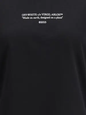 Off-White Made On Earth Designed On A Plane" T-shirt - Black