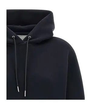 Sacai Drawstring Long-sleeved Hoodie - Blue