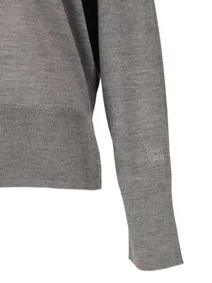 TOTEME Crewneck Long Sleeve Knit Jumper - Gray