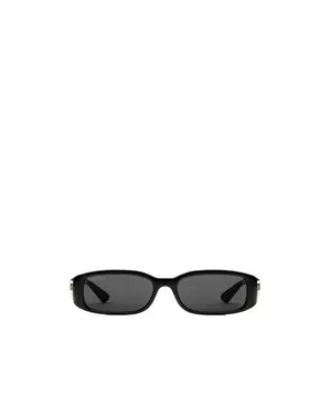 Gucci Rectangle Frame Sunglasses - Bright Black/gray