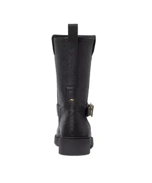 Fendi Biker Logo Strap Boots