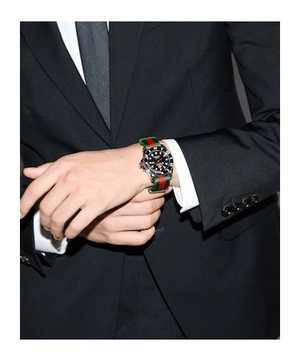 Gucci Dive Watch With Webbing Strap