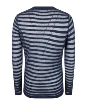Fabiana Filippi Striped Crew Neck Long Sleeve Sweater