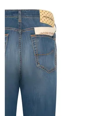 Jacob Cohen Jeans With Whiskering Effect - Blue