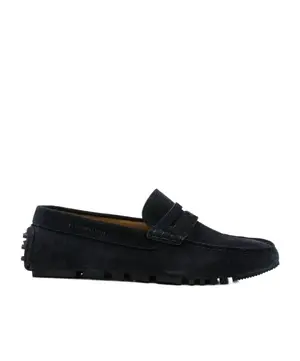 Emporio Armani Logo Detailed Slip-on Loafers