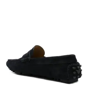 Emporio Armani Logo Detailed Slip-on Loafers