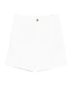 Brunello Cucinelli Buttoned Tailored Shorts - White