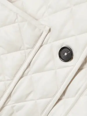 TOTEME Quilted Long Sleeve Jacket With Scarf Detail
